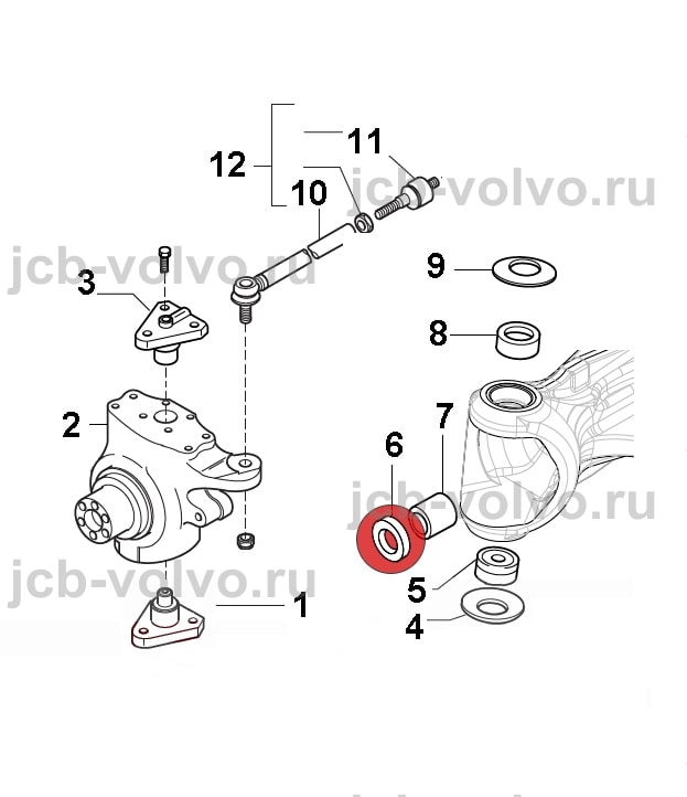 Сальник на ступичную полуось [ 17245888, VOE17245888 ] для VOLVO BL71 ...