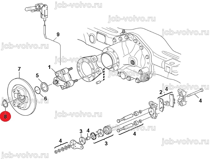 Стопорное кольцо [VOE11709300, 24789] для VOLVO BL61+, BL71+, BL61B ...